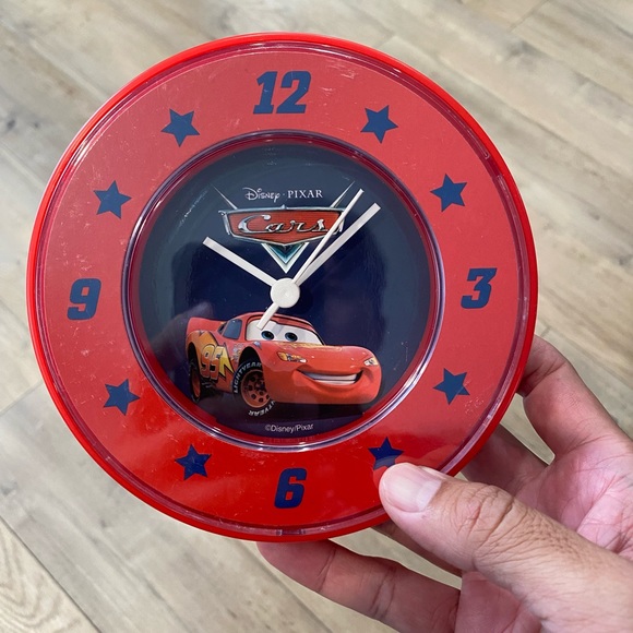 Disney | Other | Disney Cars 2 Lightning Mcqueen Red Clock | Poshmark